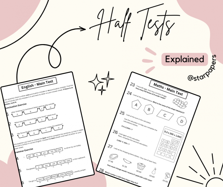 Half Tests - Perfect for SEAG revision